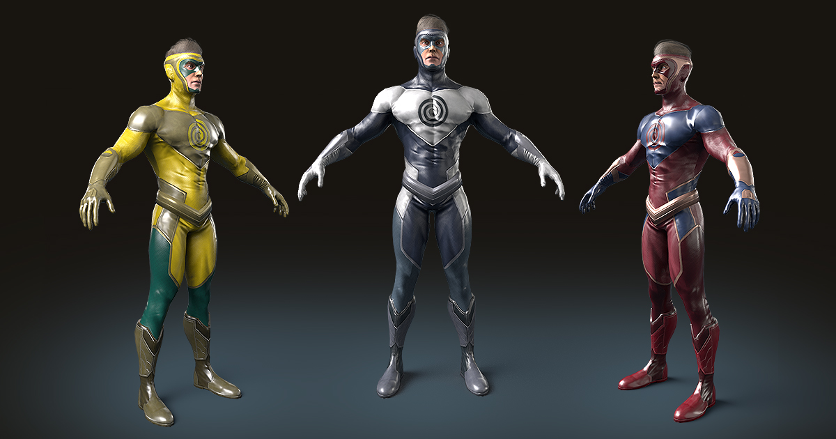 Low Poly Superhero 5 | 3D Humanoids | Unity Asset Store
