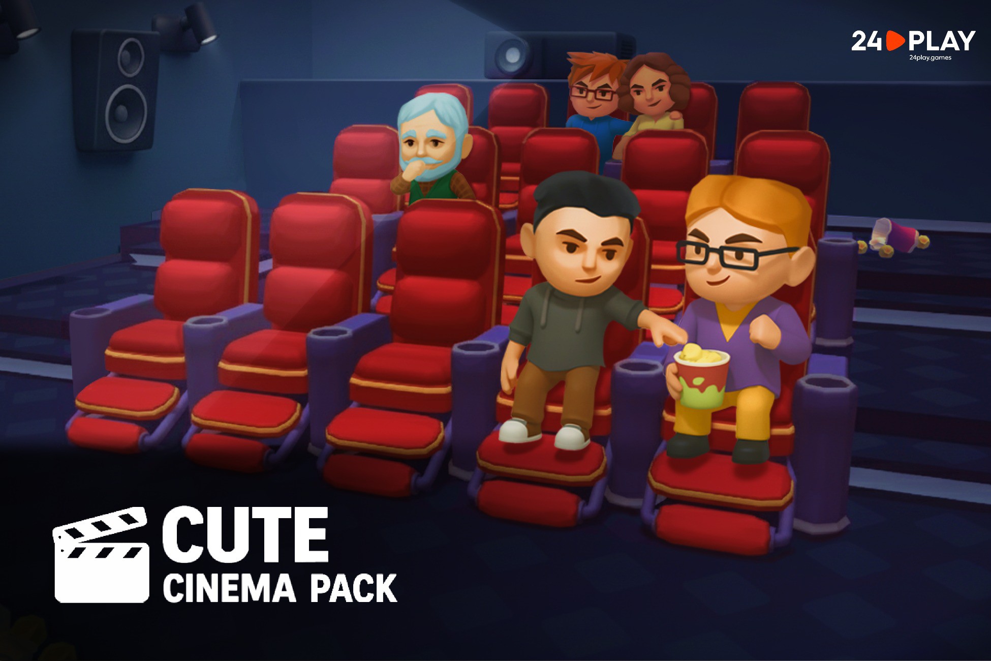 Cute Cinema Pack | 3D Interior | Unity Asset Store