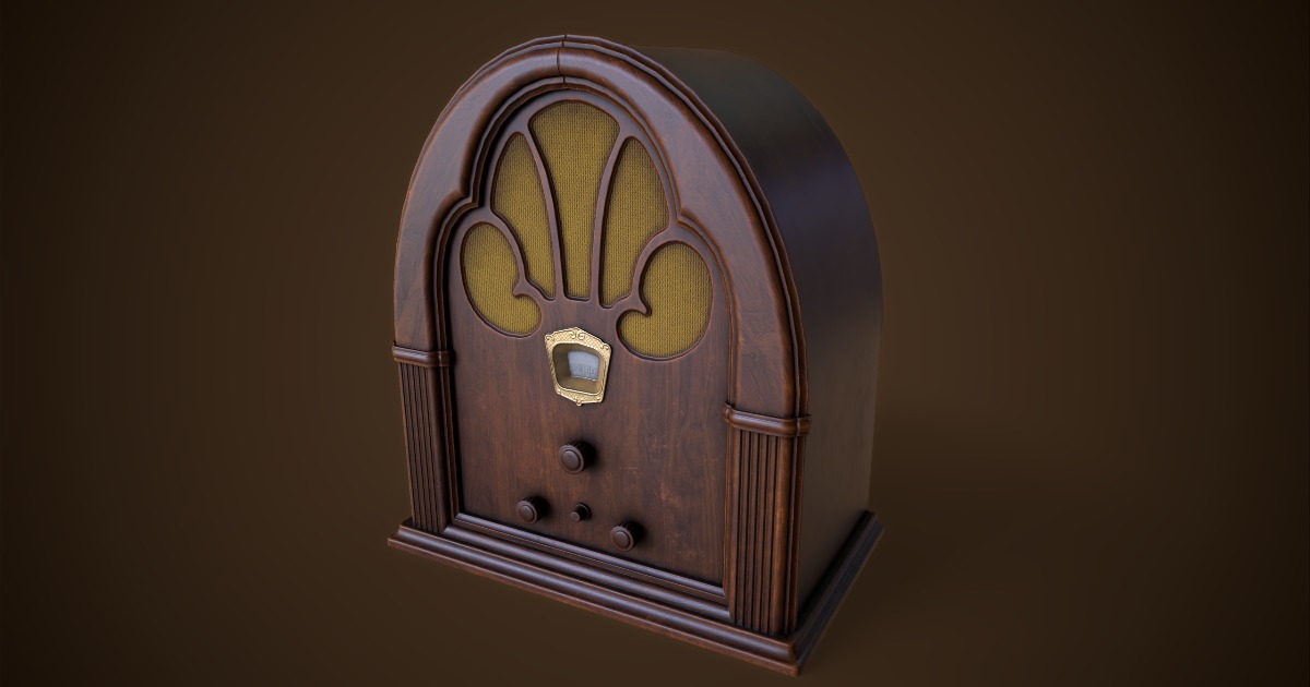 Old Victorian Radio | 3D Electronics | Unity Asset Store