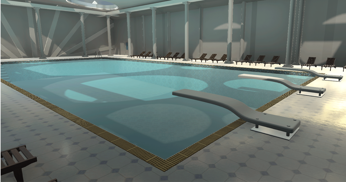 Small pool - interior and props | 3D Interior | Unity Asset Store