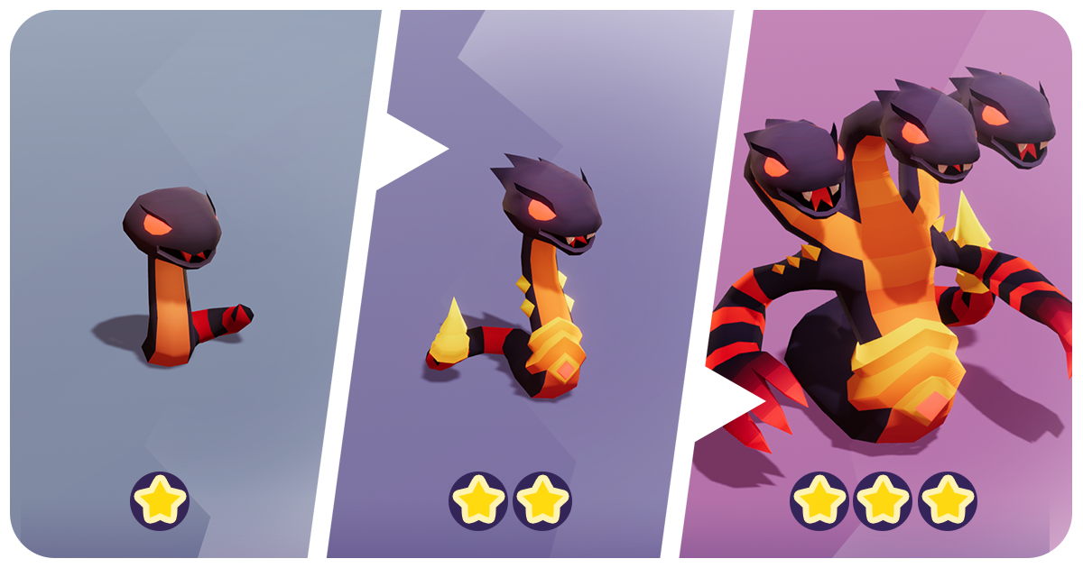 Snakelet Snake Naga Evolution Pack Cute Series | 3D Creatures | Unity ...