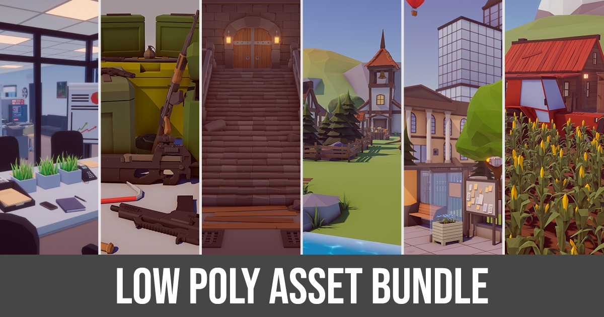 Low Poly Asset Bundle | 3D Environments | Unity Asset Store