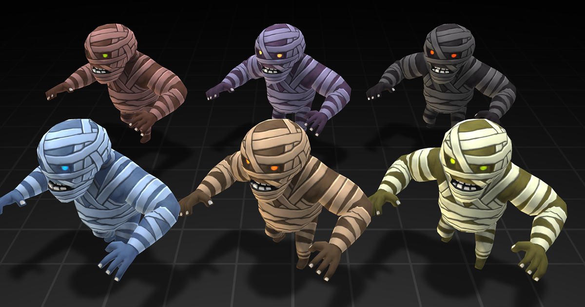 Poly HP - Mummy | 3D Creatures | Unity Asset Store
