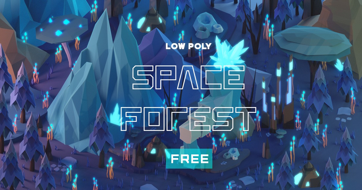 Free Demo Of Low Poly Space Alien Worlds 3D Asset Pack | 3D Sci-Fi ...
