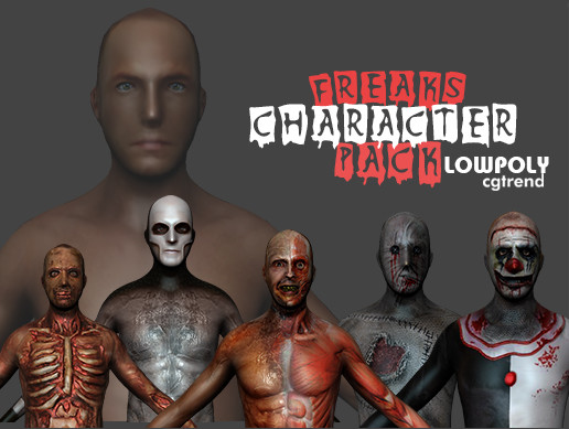 Freaks Lowpoly Pack | 3D Humanoids | Unity Asset Store
