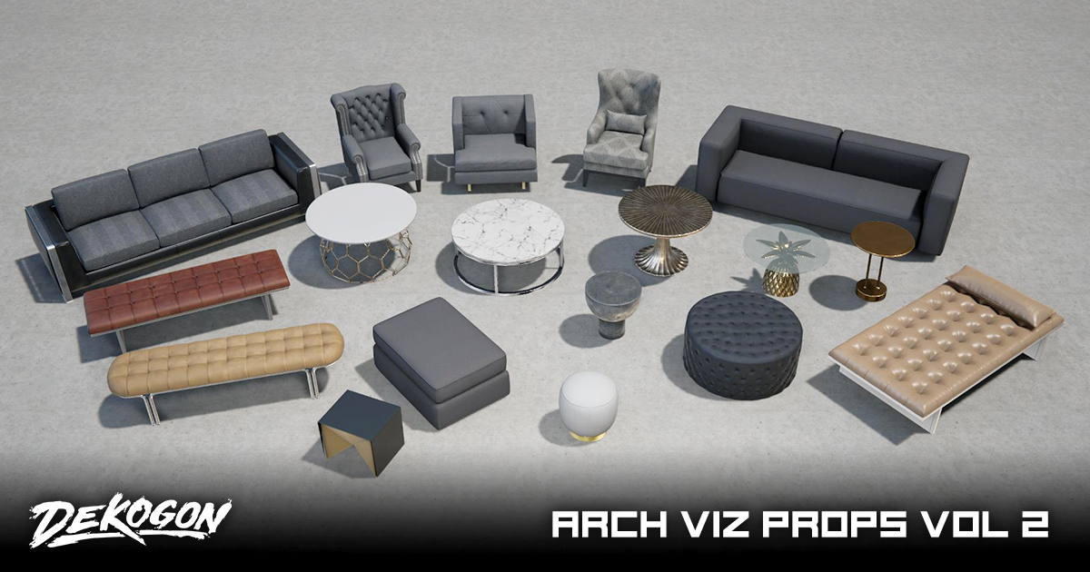 Arch Viz Props - VOL.2 | 3D Props | Unity Asset Store