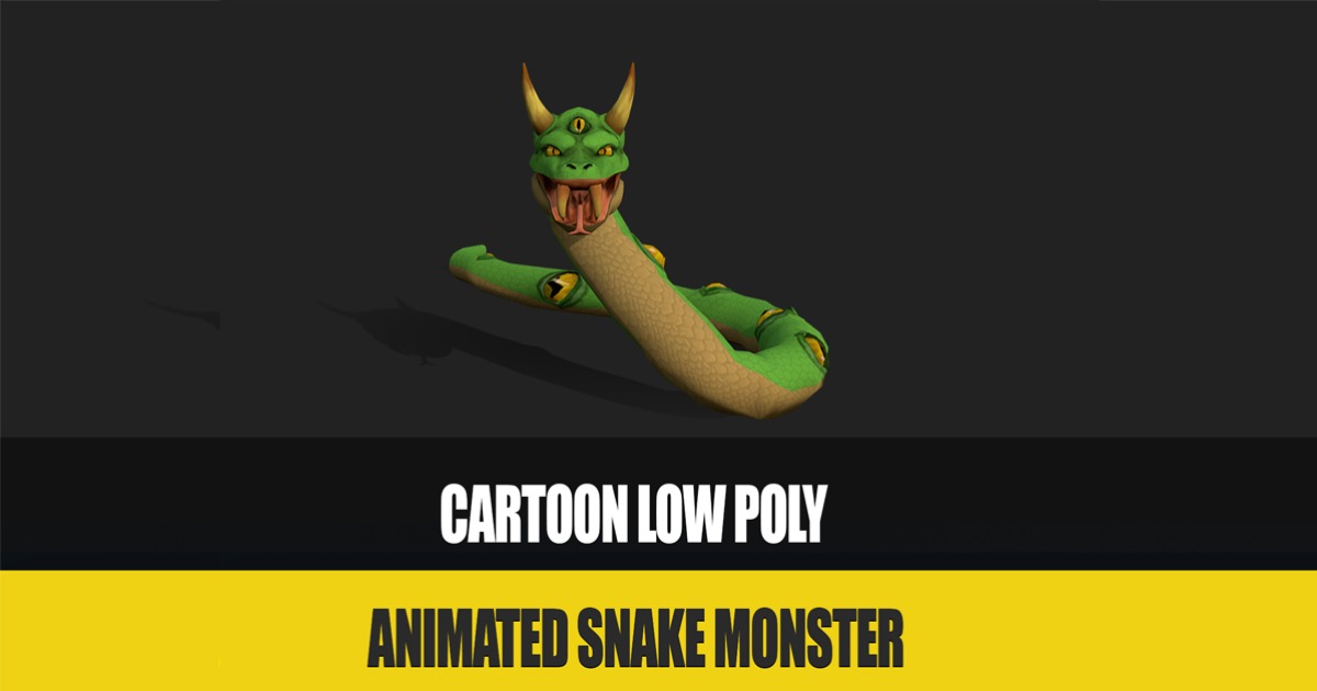 Animated Fantasy Snake | 3D Creatures | Unity Asset Store