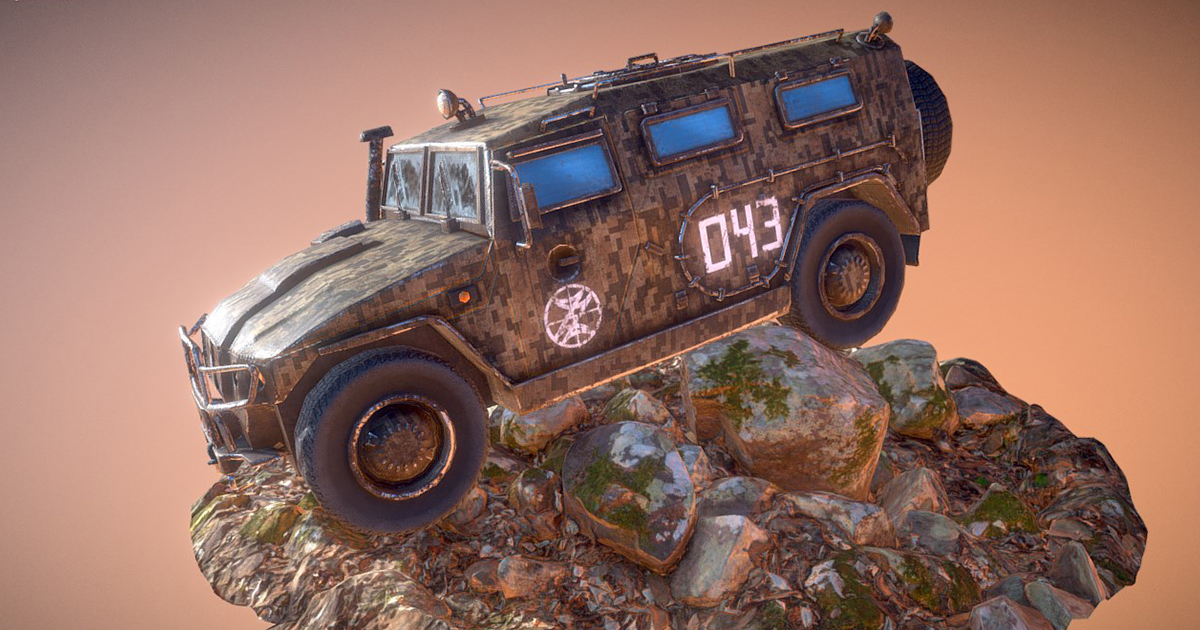 Russian Military Vehicles [LITE] GAZ Tiger | 3D Land | Unity Asset Store