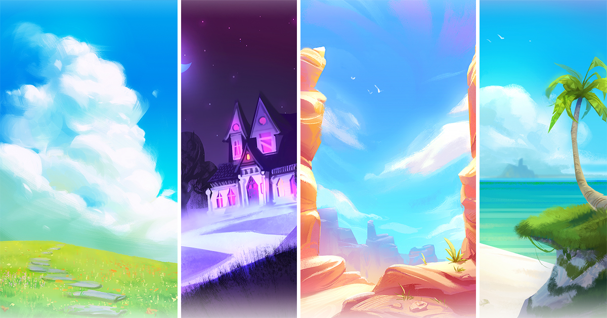 Vertical Background Pack | 2D Environments | Unity Asset Store