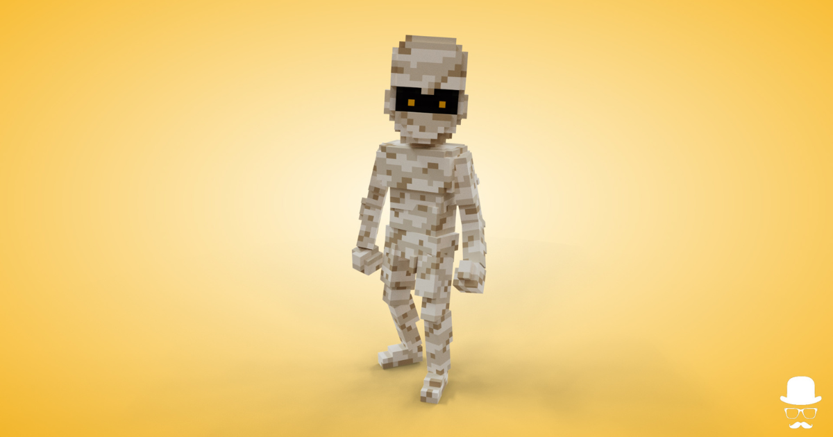 Voxel Mummy Character - 3D Lowpoly Fantasy Model | Characters | Unity Asset Store