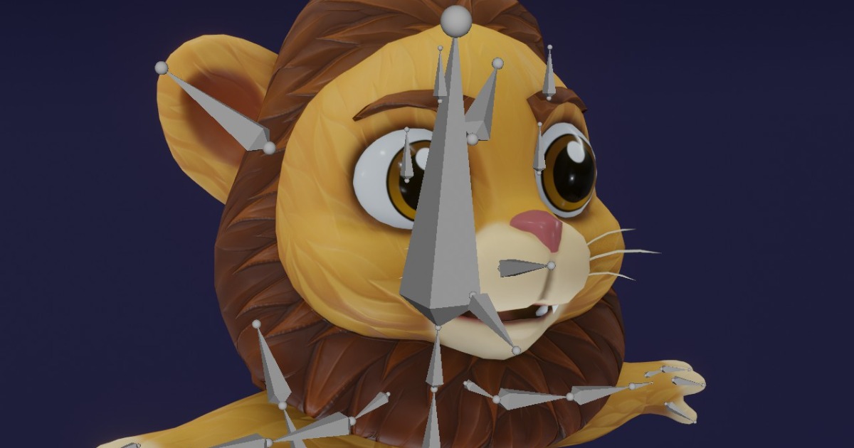 Cartoon Lion Rigged 3D Model | Characters | Unity Asset Store
