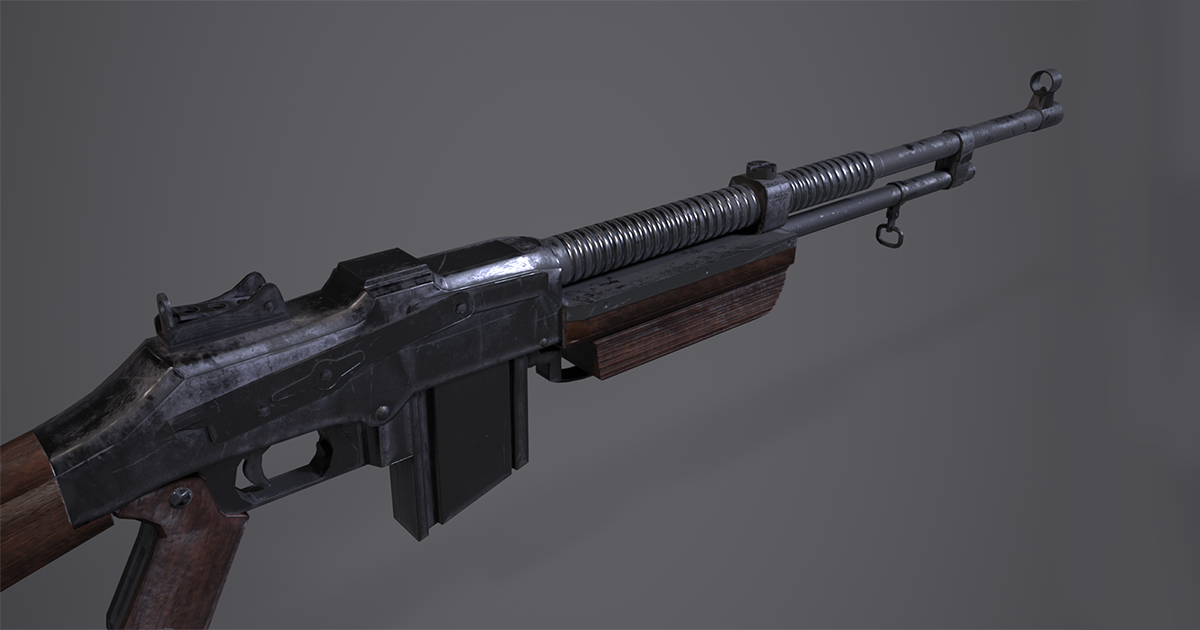 PBR Weapons - World War II Polish Gun | 3D Guns | Unity Asset Store