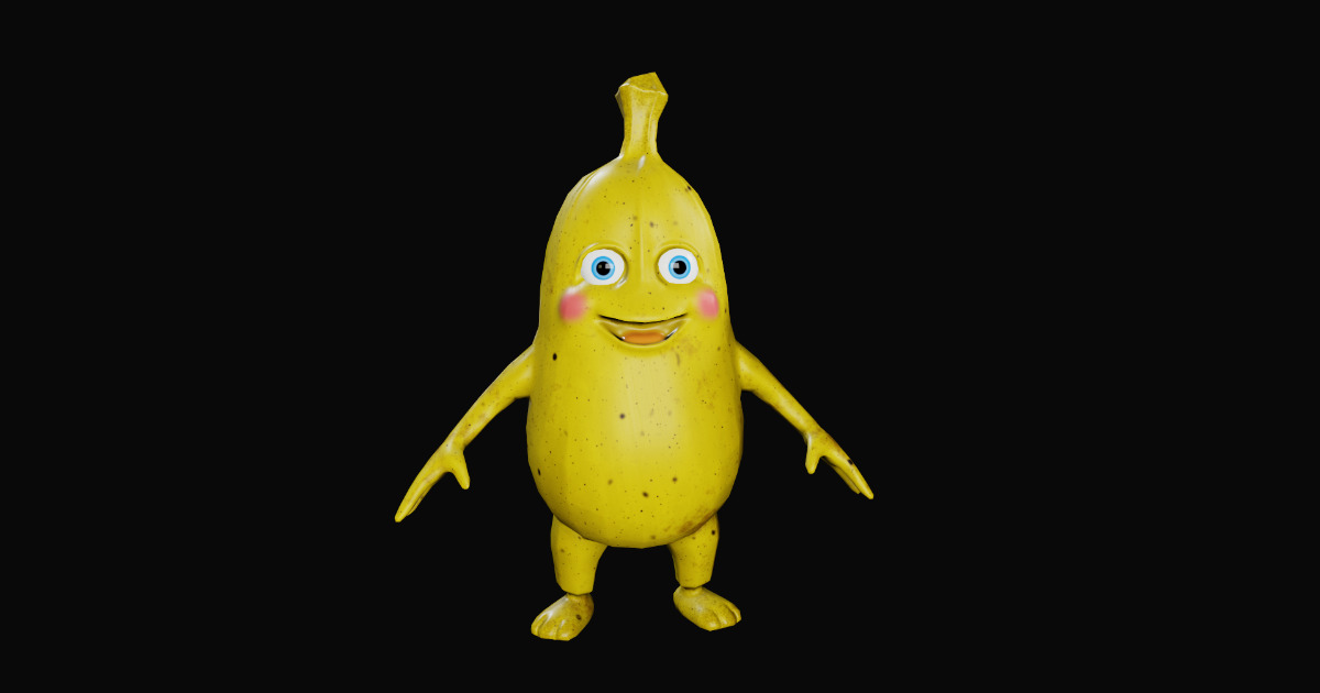 Cute banana | 3D Characters | Unity Asset Store