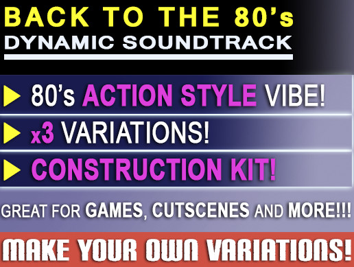 Back to The 80s Soundtrack + Construction Kit | Audio Music | Unity ...