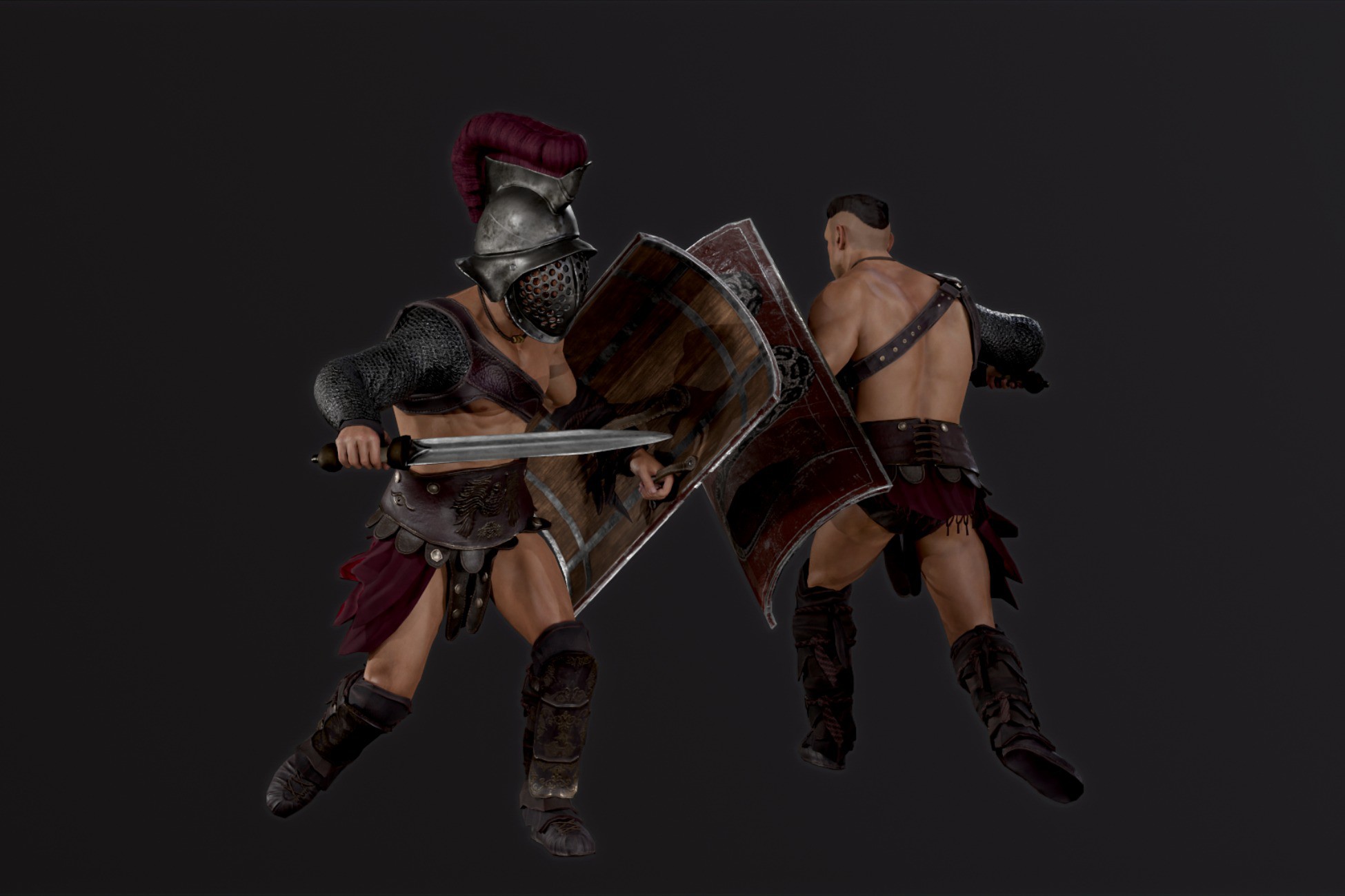 Gladiator Murmillon Crixus | Characters | Unity Asset Store