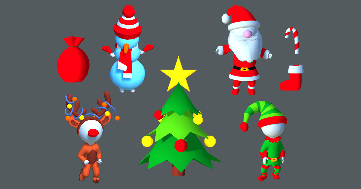 Hyper-Casual Characters Stickman sphere head skins vol.5 Merry ...