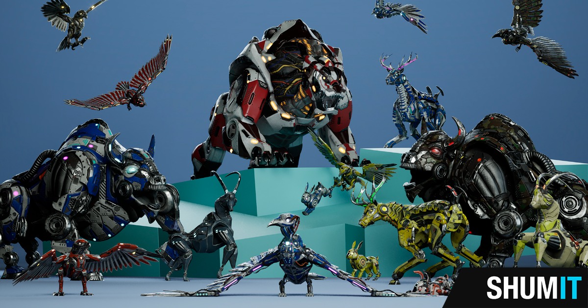 Sci-fi Animals pack | 3D Characters | Unity Asset Store