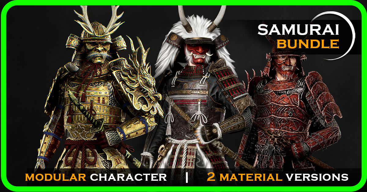 Samurai Character Bundle | 3D Characters | Unity Asset Store