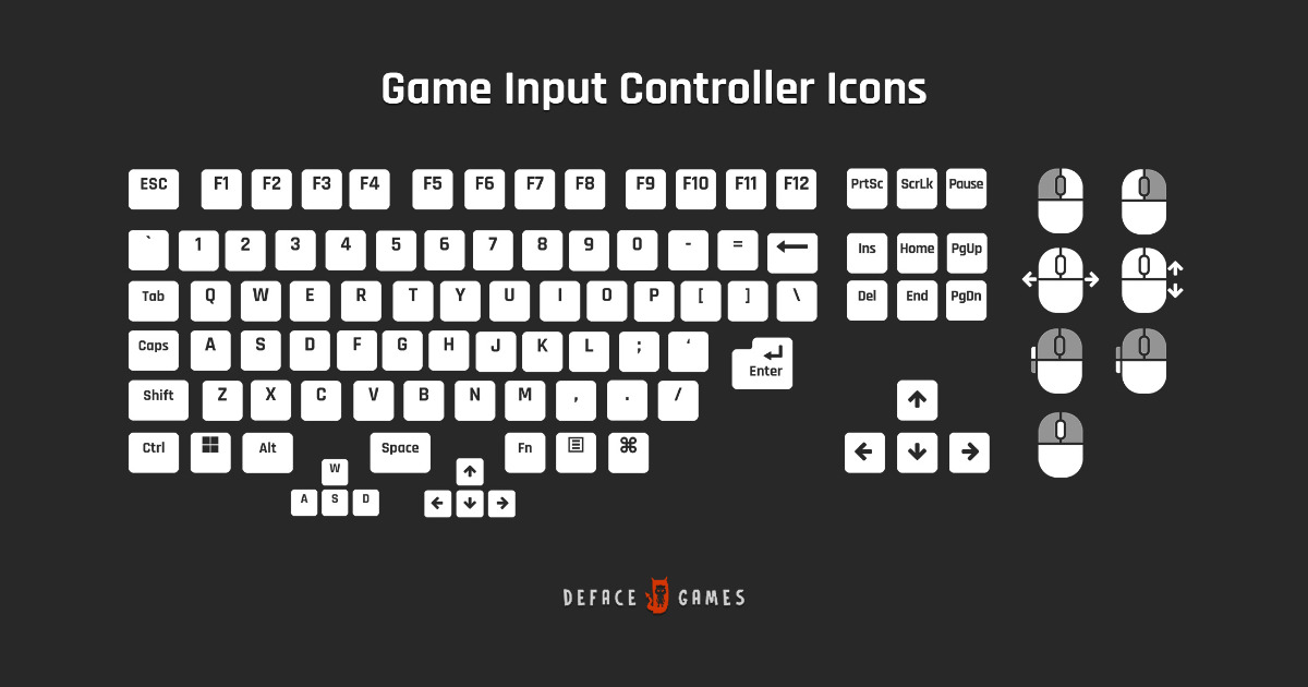 Game Input Controller Icons Free | 2D Icons | Unity Asset Store