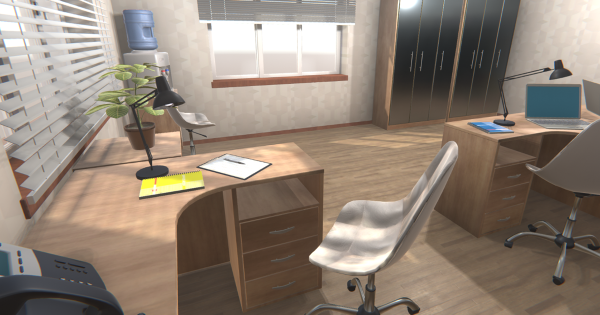 Small office room - interior and props | 3D Furniture | Unity Asset Store