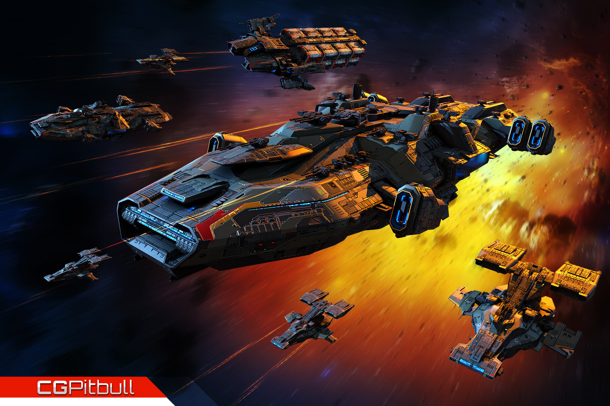 Spaceships Vol_#21 | 3D Space | Unity Asset Store