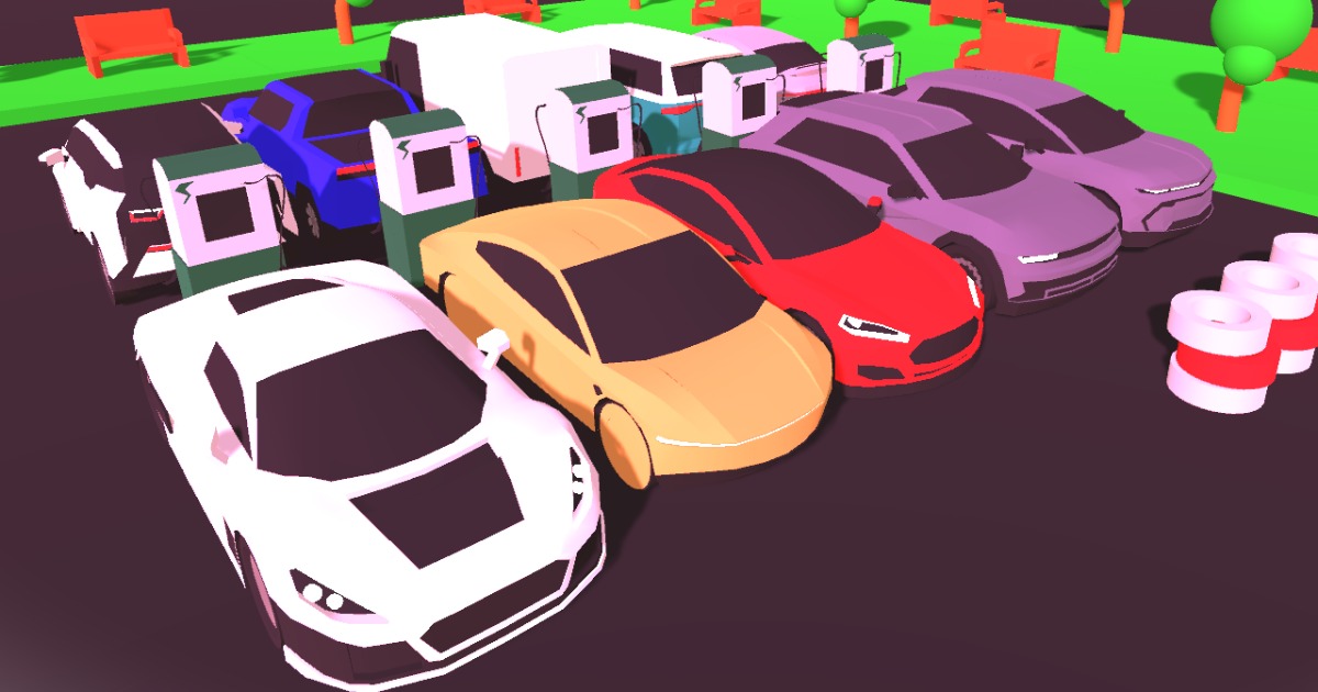 Low Poly Electric Cars | 3D Land | Unity Asset Store