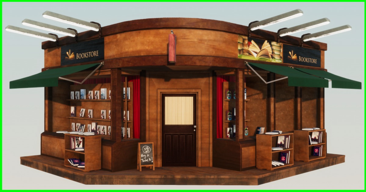 Book Store Front - FREE | 3D Environments | Unity Asset Store