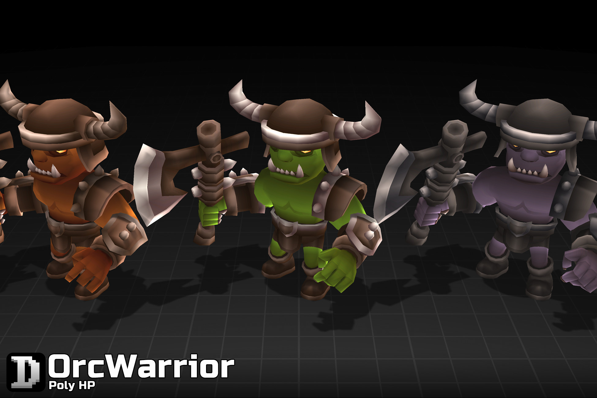Poly HP - OrcWarrior | 3D Creatures | Unity Asset Store