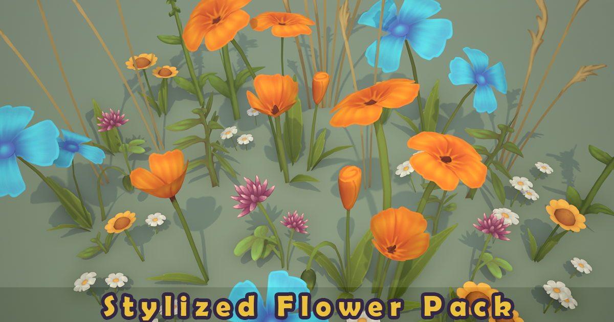 Stylized Wildflowers Pack | 3D Vegetation | Unity Asset Store