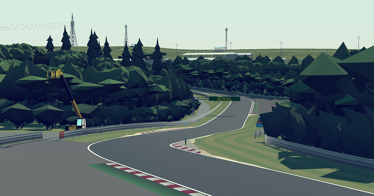 Cartoon Race Track Budapest | 3D Roadways | Unity Asset Store