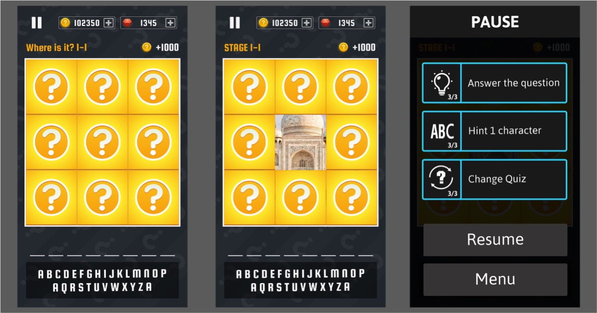Puzzle Quiz – Ultimate Image & Trivia Game UI Kit | 2D GUI | Unity ...