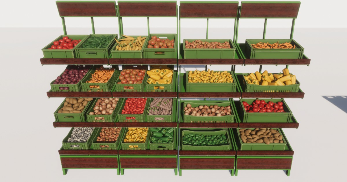 Vegetables and Props | 3D Food | Unity Asset Store