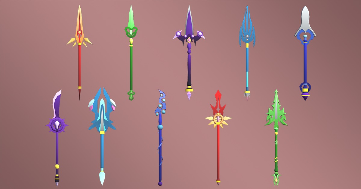 3D Spear Pack 01 | 3D Weapons | Unity Asset Store