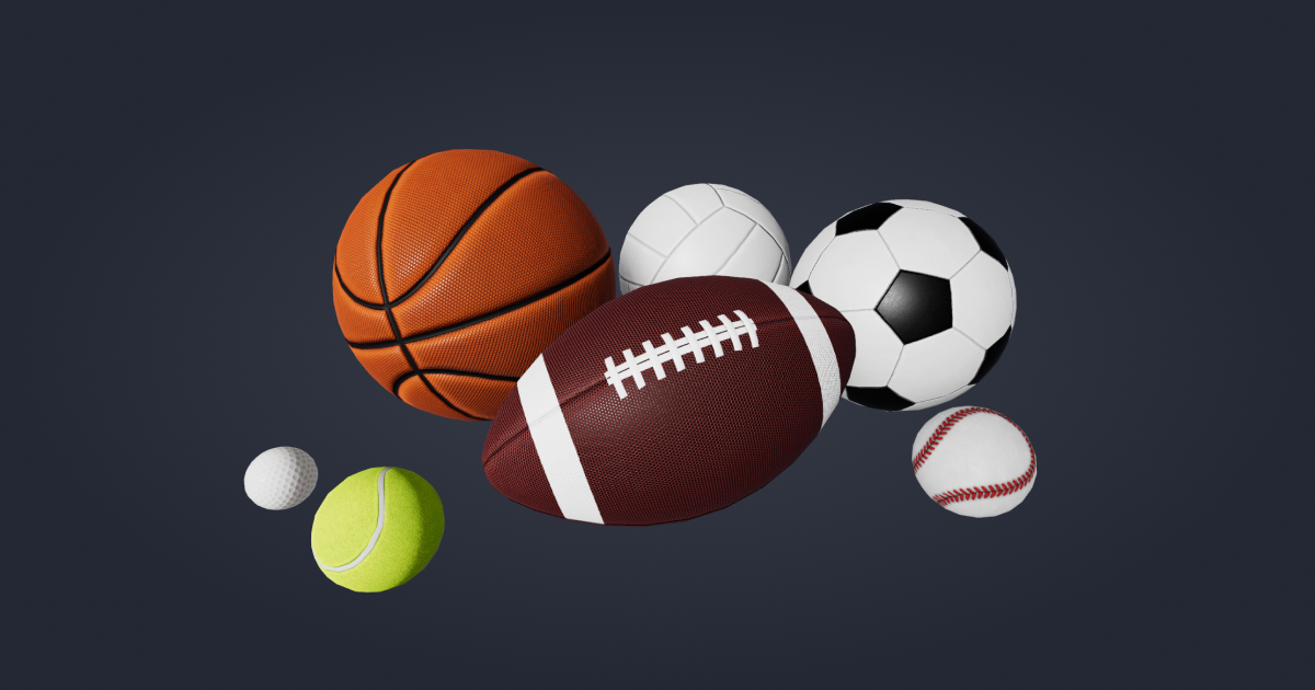 Free Sport Balls | 3D Props | Unity Asset Store
