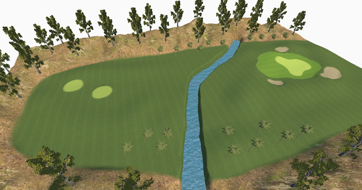 3D Golf Hole 3 Terrain Pack | 3D Environments | Unity Asset Store