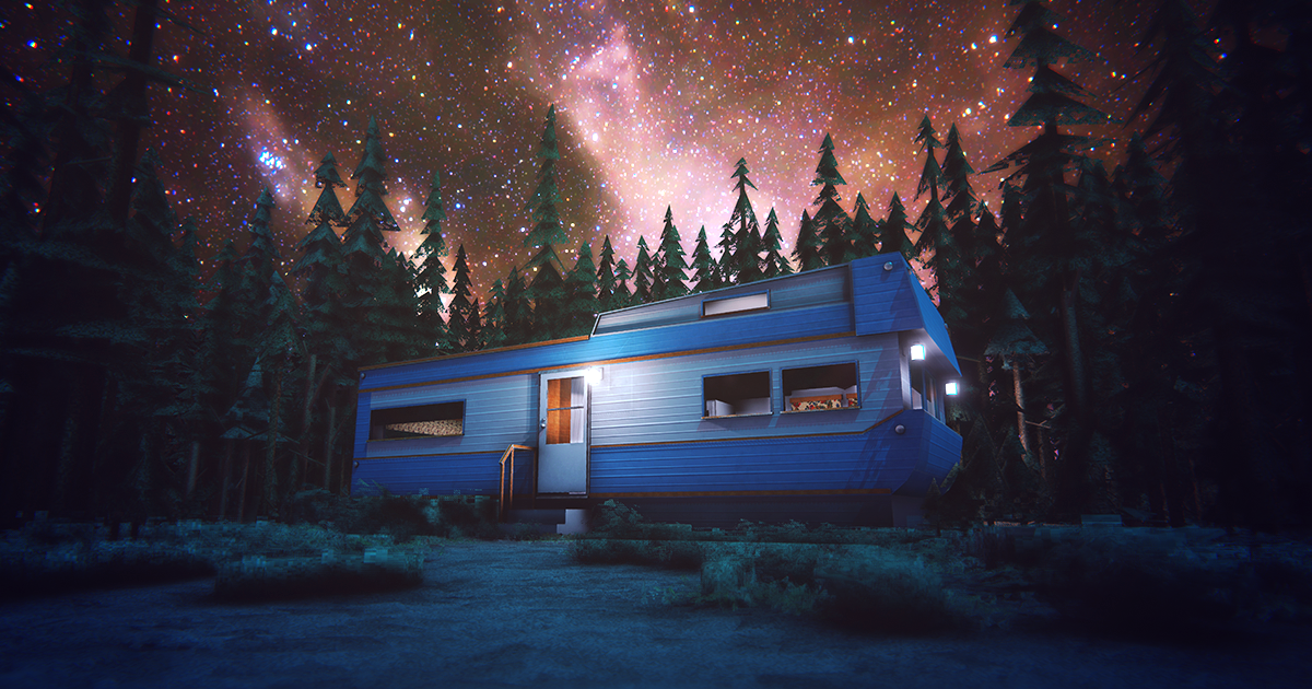 Retro Mobile Home | 3D Urban | Unity Asset Store