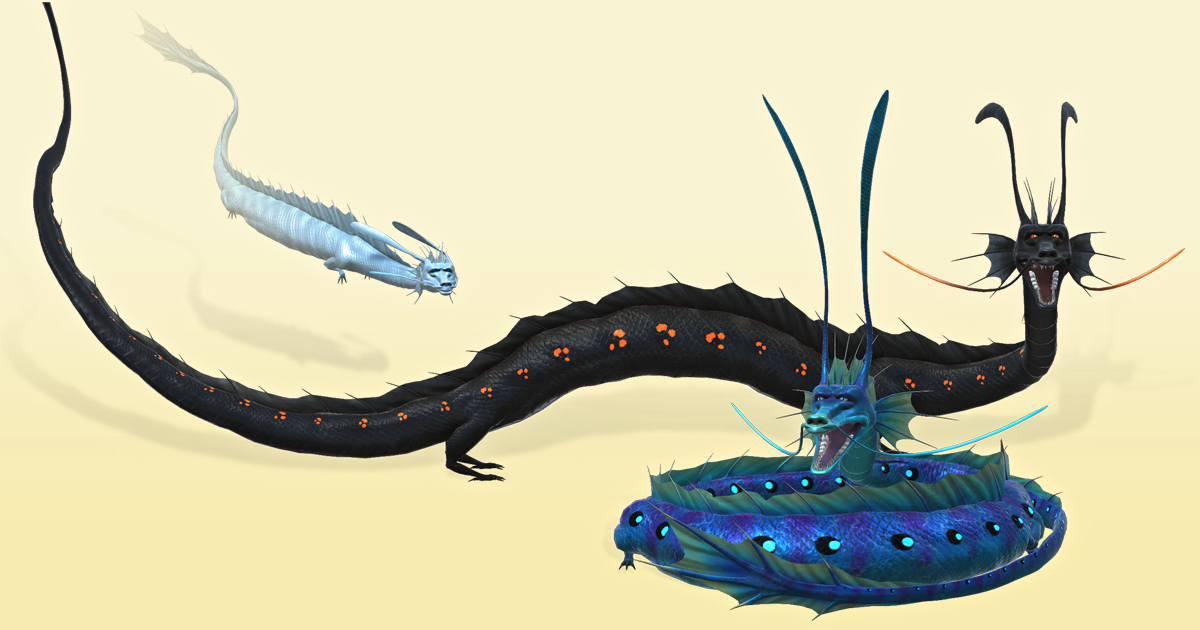 Wingless Water Dragon | 3D Creatures | Unity Asset Store