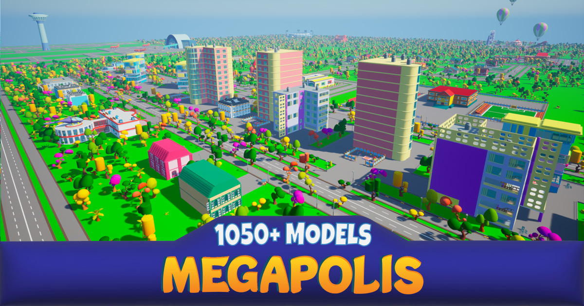 Megapolis City v2.0 | 3D 도시 | Unity Asset Store