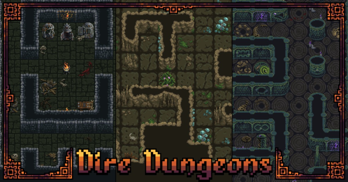 Dire Dungeons Tilesets | 2D Tiles | Unity Asset Store