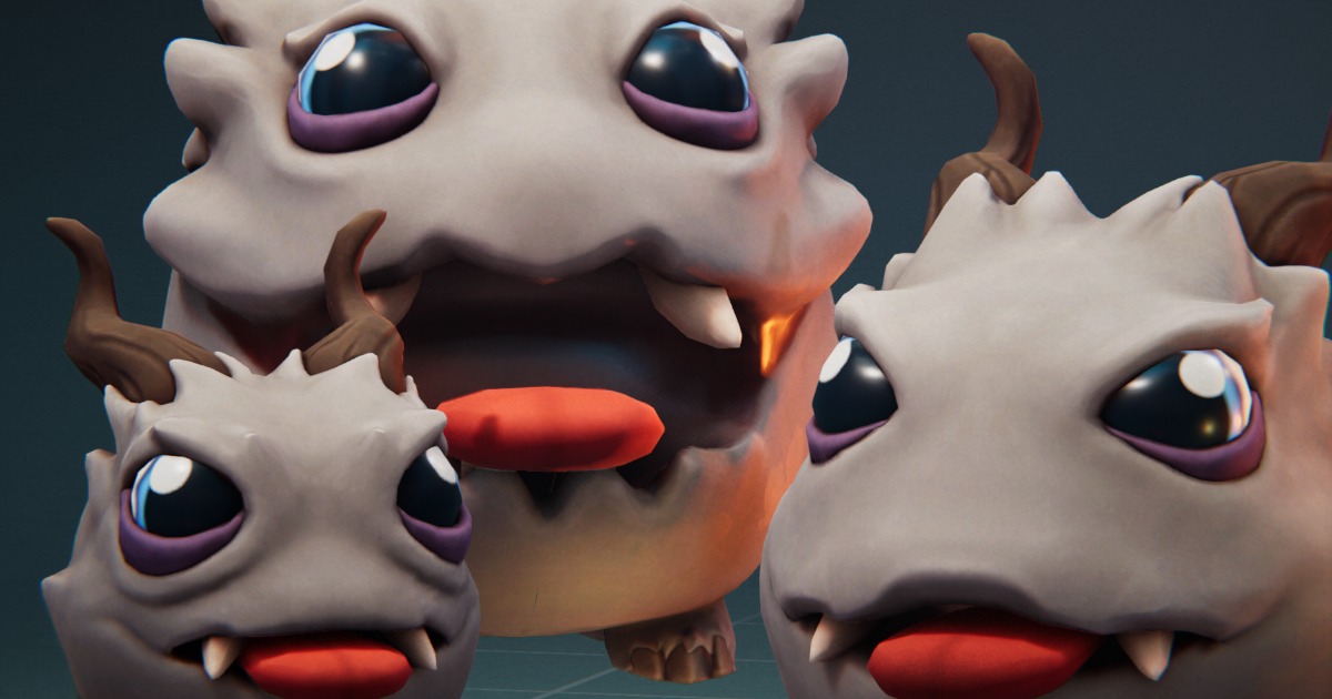 Cute Fluffy Ball Creature Family - 3 Characters + Animations | 3D ...