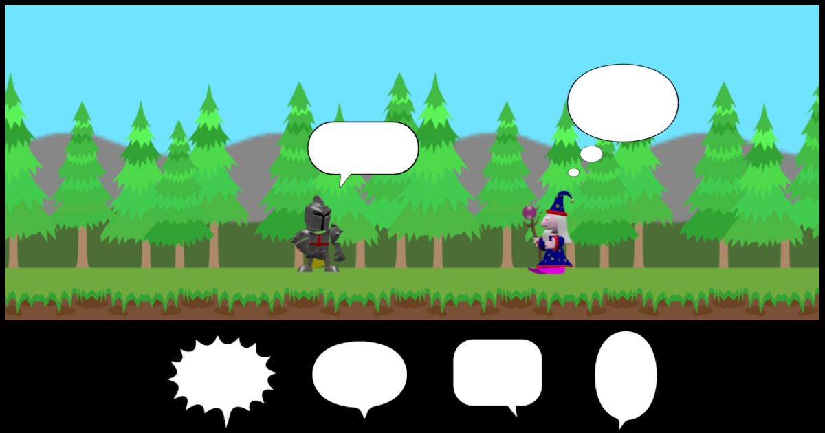 2D Atlas Speech bubbles Alphabet Numbers | 2D Environments | Unity ...