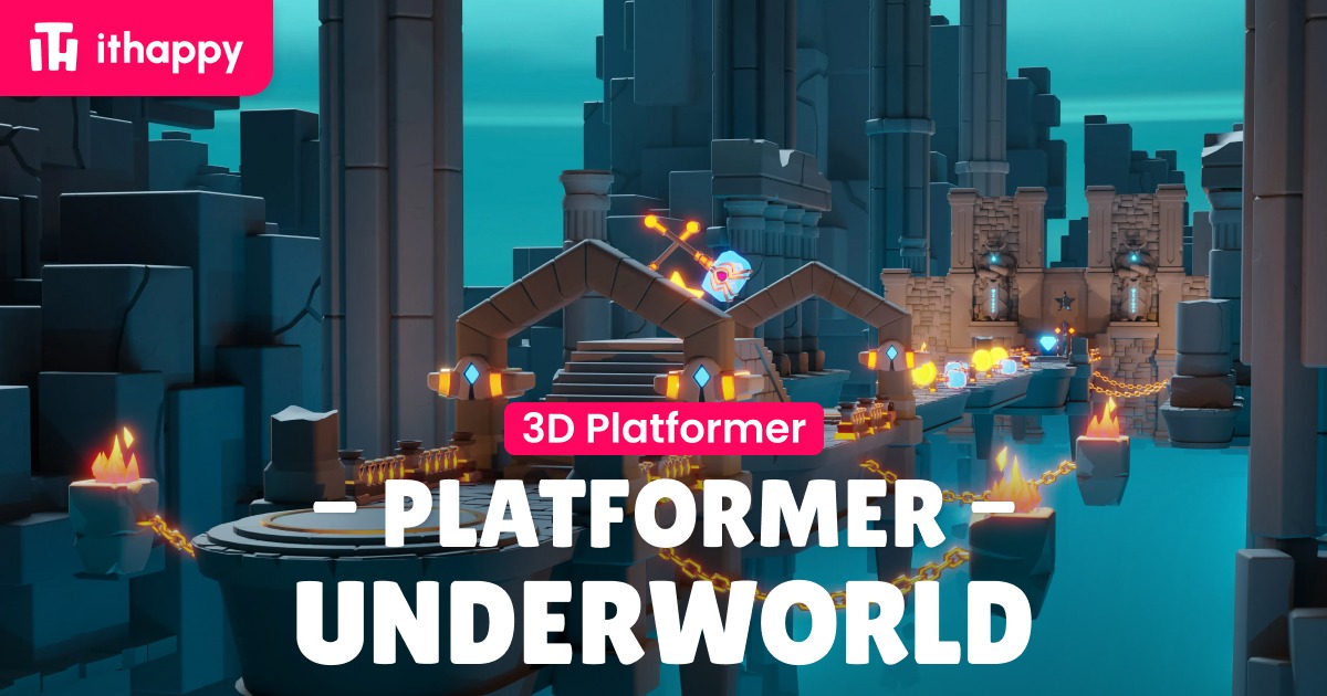 Platformer 8 Underworld - Low Poly 3D Models Pack | 3D Fantasy | Unity ...