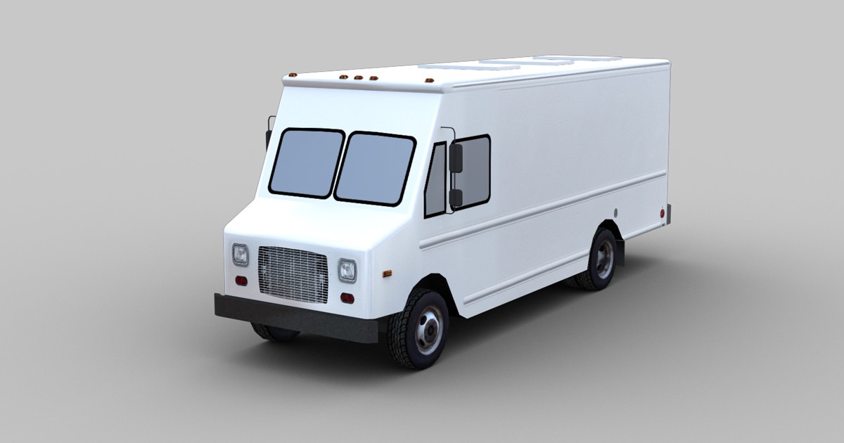 Lowpoly Van truck | 3D Land | Unity Asset Store