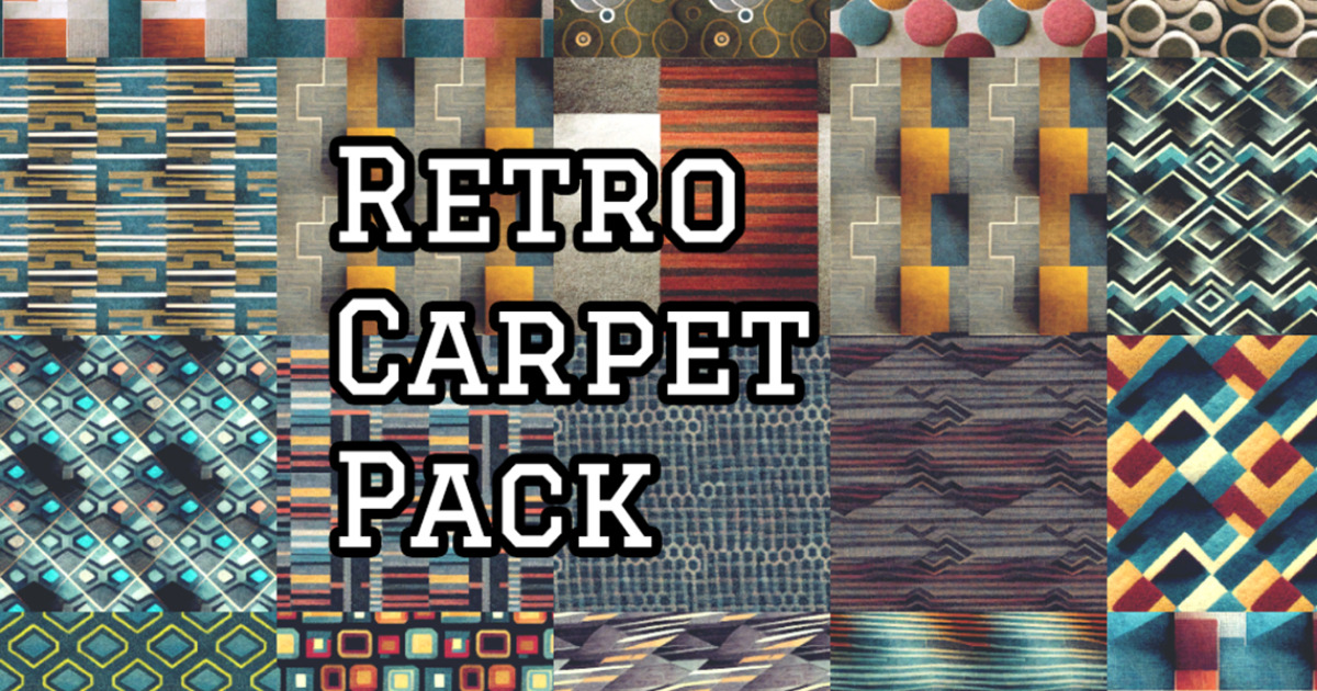 PBR Retro Carpet Pack | 2D Floors | Unity Asset Store