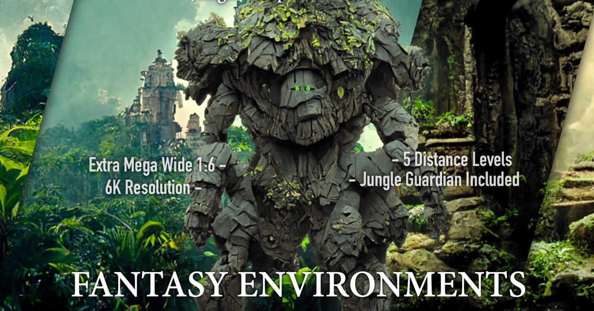 Environments HQ: Jungle Temple Panorama | 2D Environments | Unity Asset ...