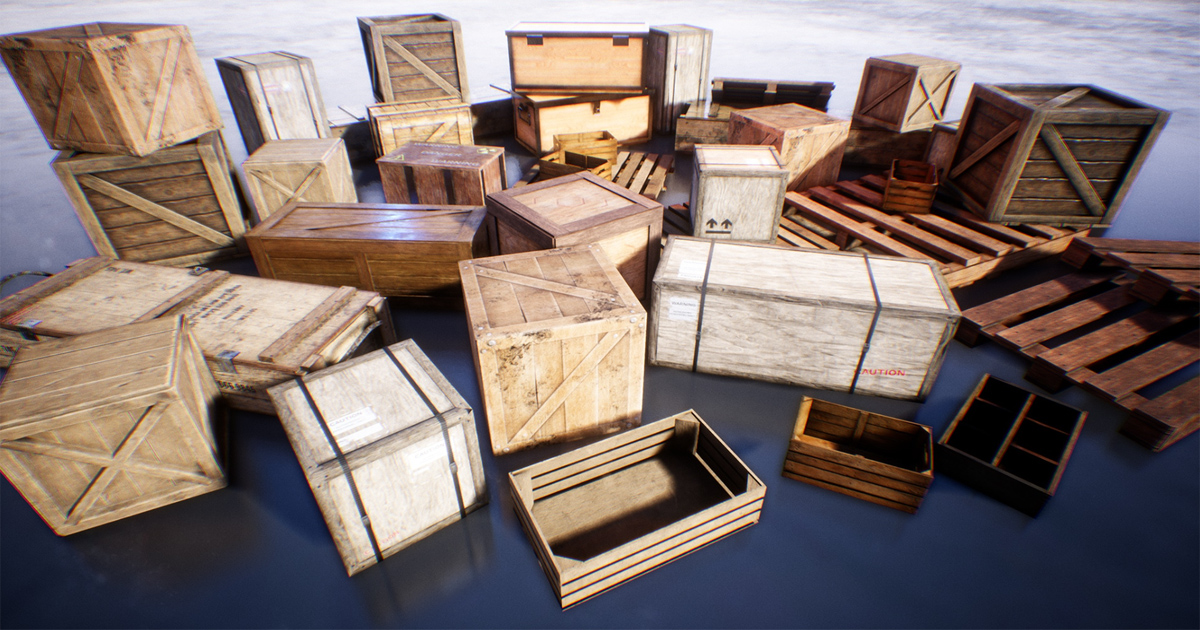 Boxes & Crates | 3D Props | Unity Asset Store