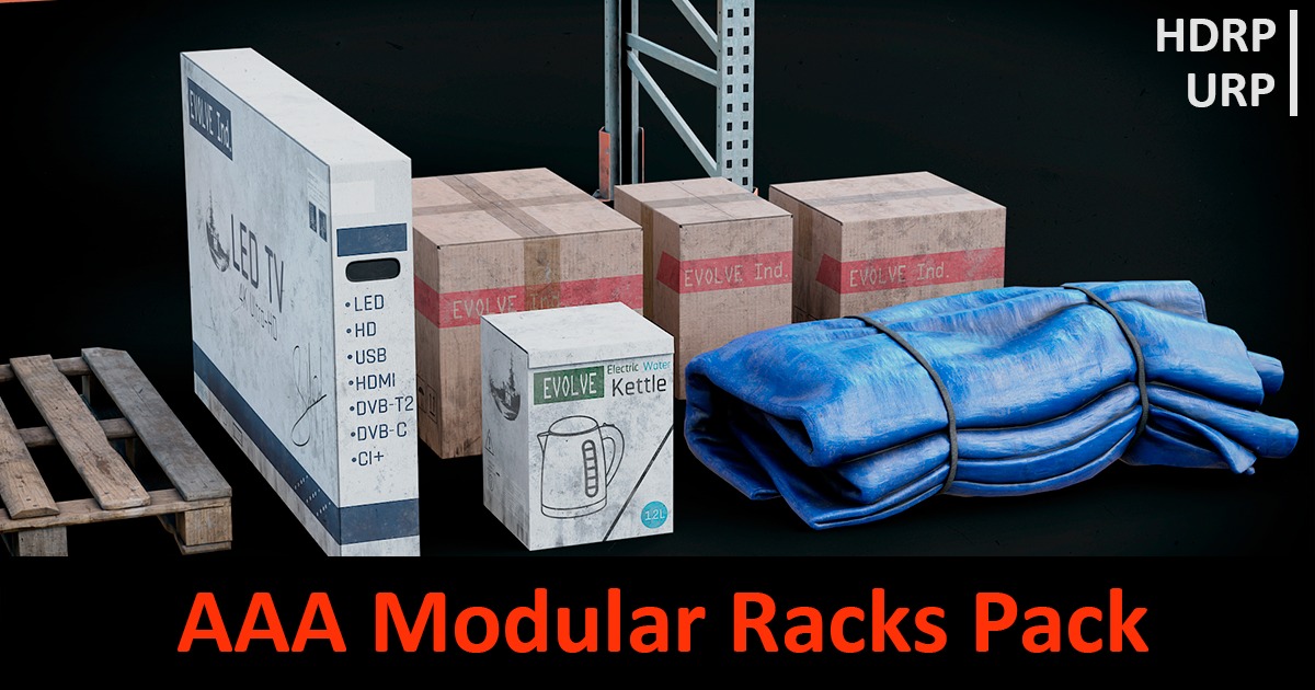Industrial Racks Collection | 3D Props | Unity Asset Store