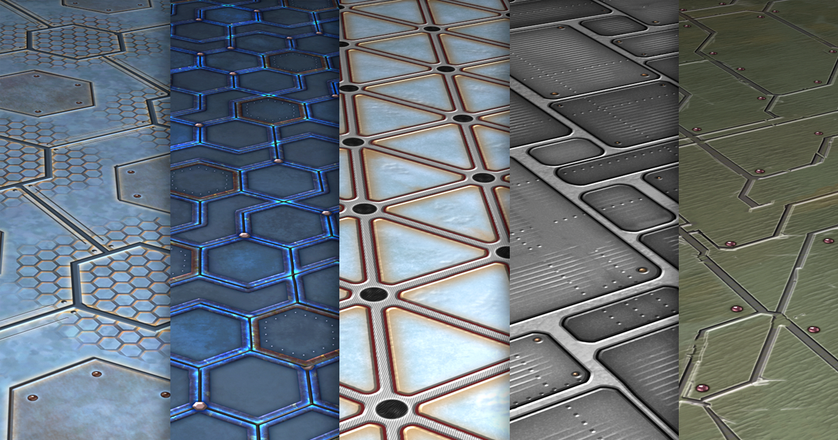 Sci-fi Vol.78 - Hand Painted Textures | 2D Textures & Materials | Unity ...