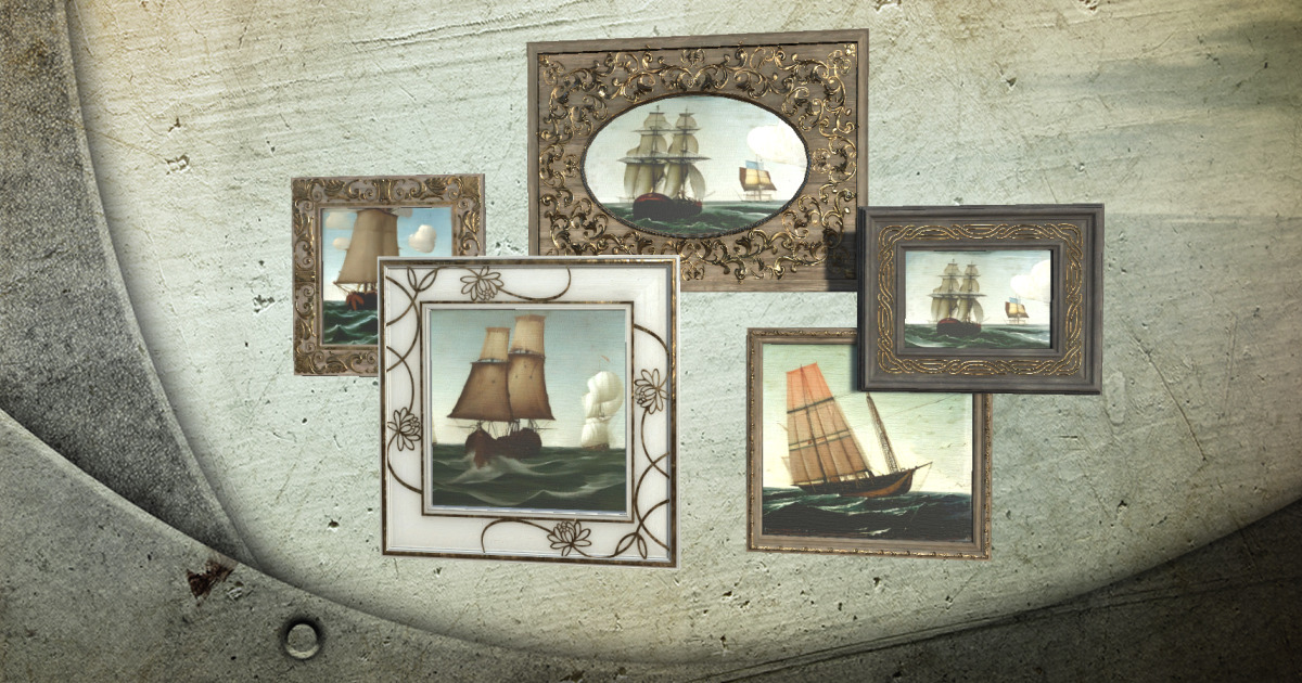 Picture frames HQ | 3D Props | Unity Asset Store