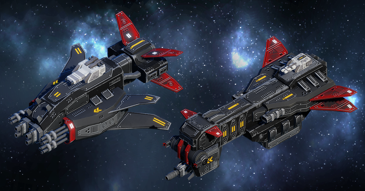 Spaceship Pirate Frigates | 3D Space | Unity Asset Store